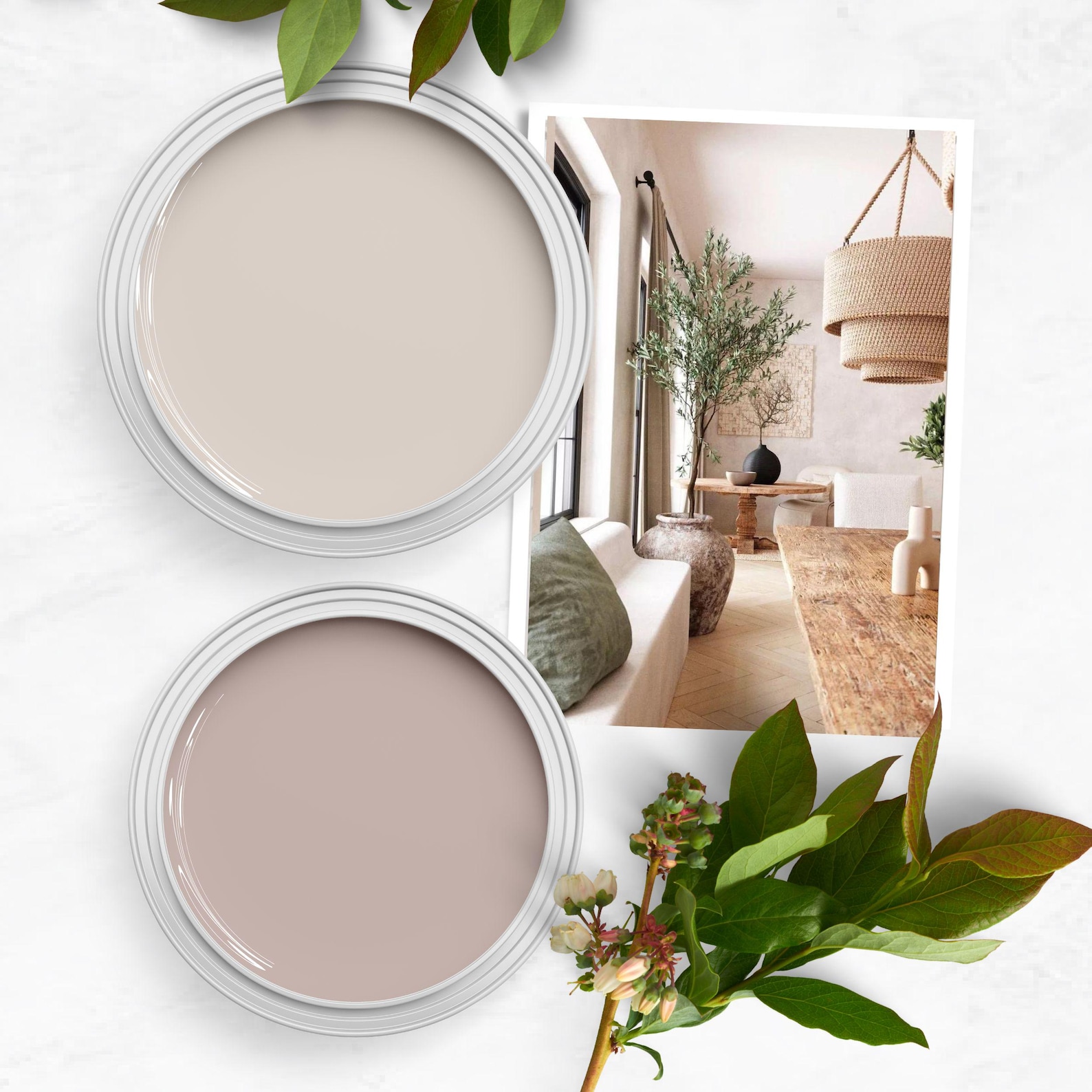 Behr Paint Combinations Featuring Light Neutral Paint Colors for Living ...