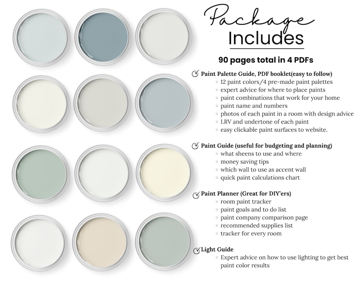 Beachy Paint Colors Benjamin Moore Paint Palette for Living Room Walls ...