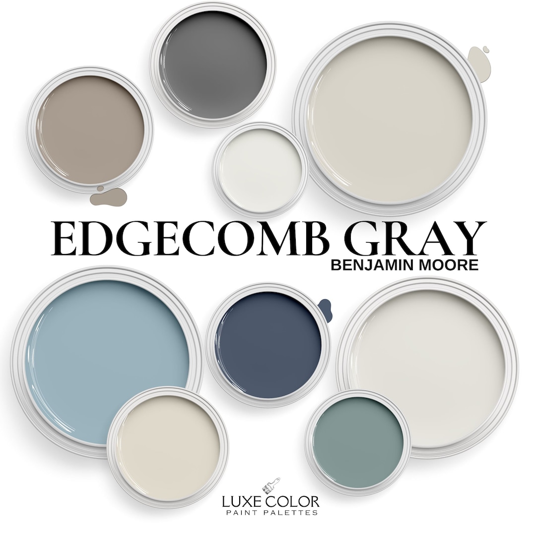 Edgecomb Gray Benjamin Moore With Complementary Colors ~ Paint Palette ...