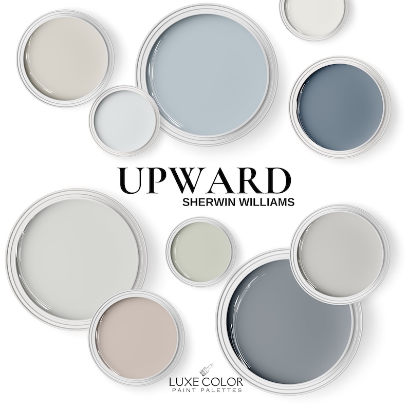 Sherwin Williams Upward Color Palette Coordinating Colors for Bedroom ...
