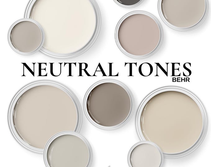 Behr Warm Neutral Paint Color Palette | Neutral Interior Behr Home ...