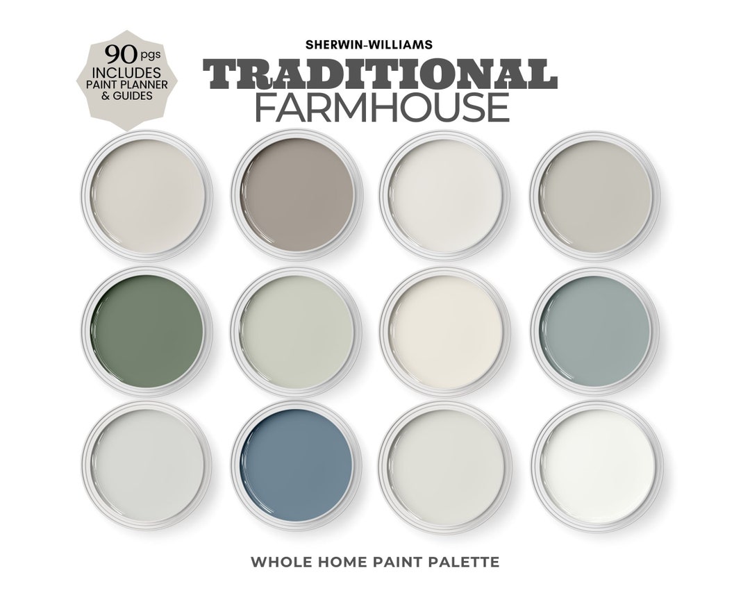 Farmhouse Paint Colors traditional Farmhouse Interior Colors From ...
