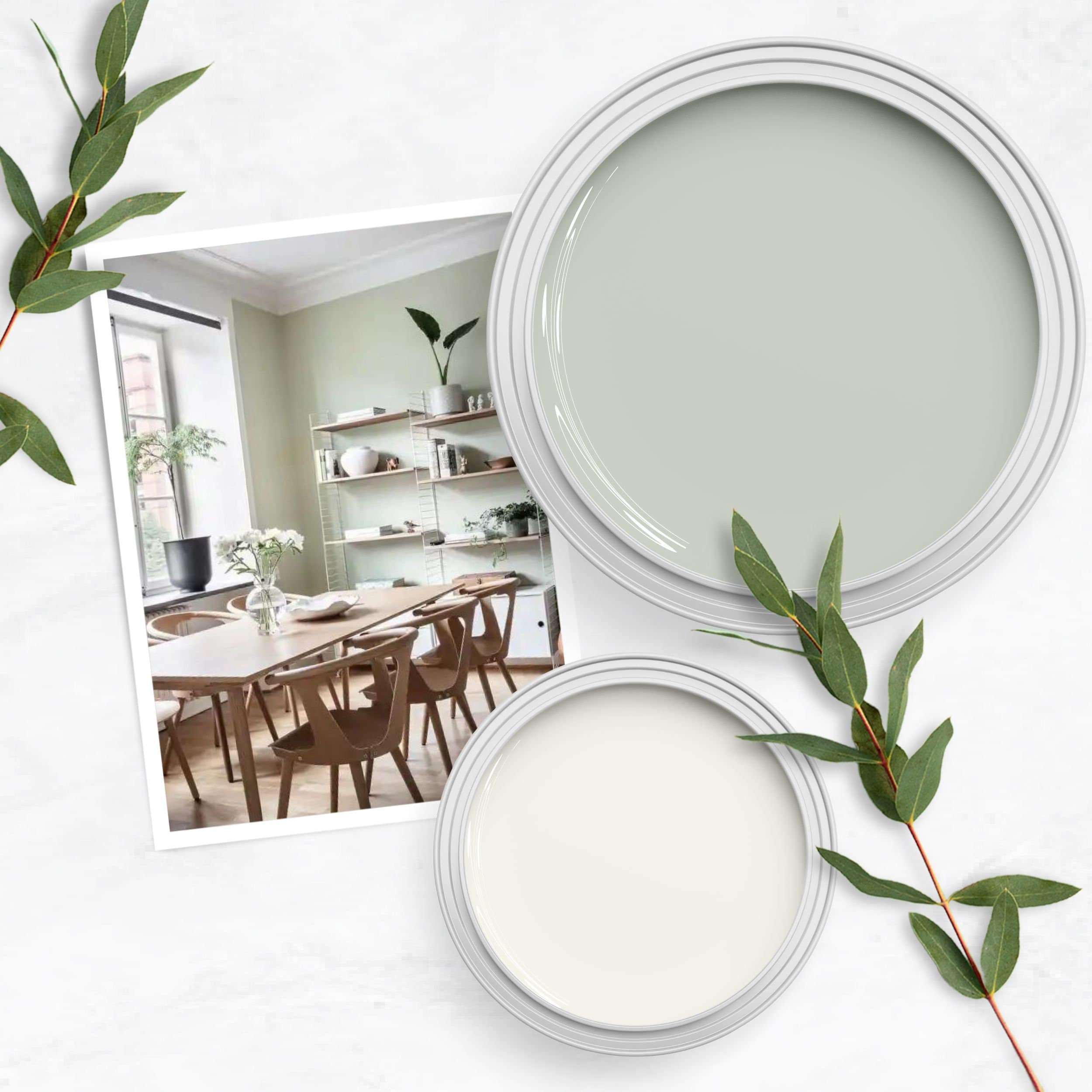 Benjamin Moore Wind's Breath Color Palette , Coordinated Home Paint ...