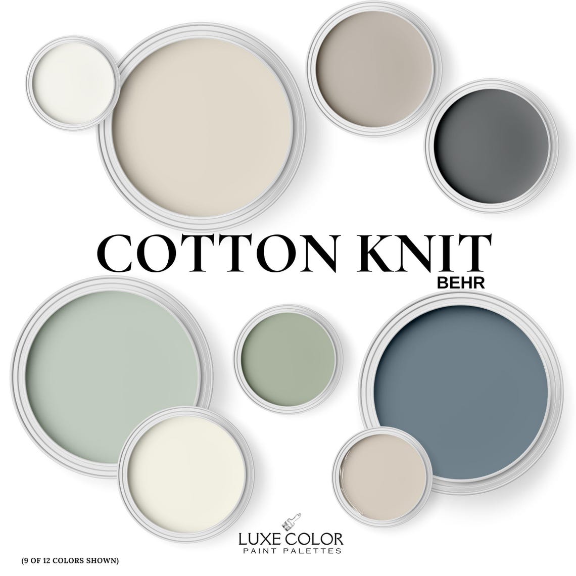 Behr Cotton Knit Paint Palette Combinations. Includes Behr Adirondack ...