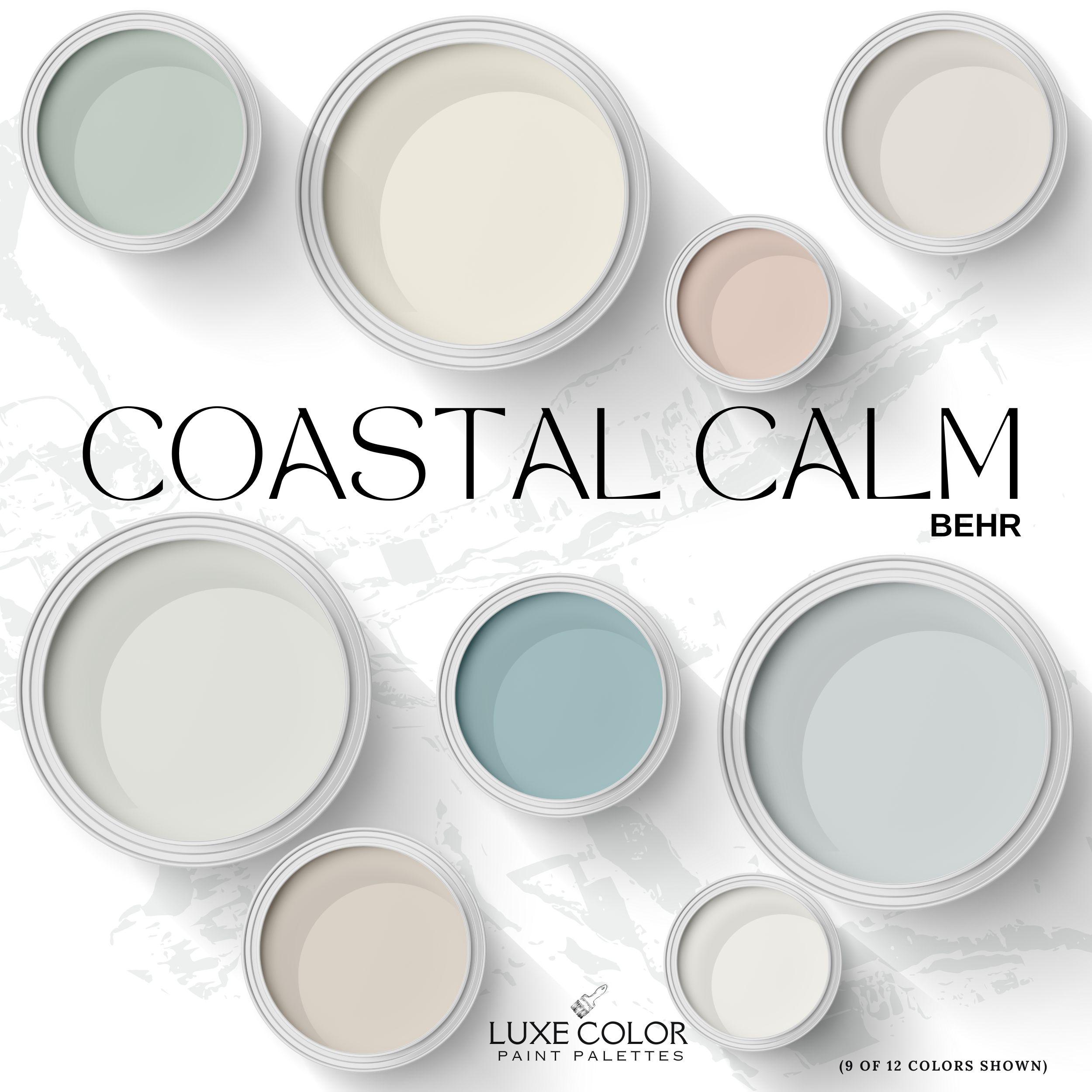 Behr Modern Coastal Color Palette | Coordinating Beach House Blue-green ...