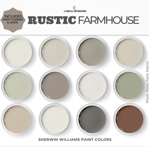 Sherwin Williams Natural Choice Palette - Etsy