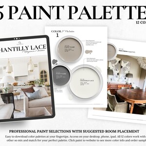 Benjamin Moore Chantilly Lace Color Palette ~ Complementary Color ...