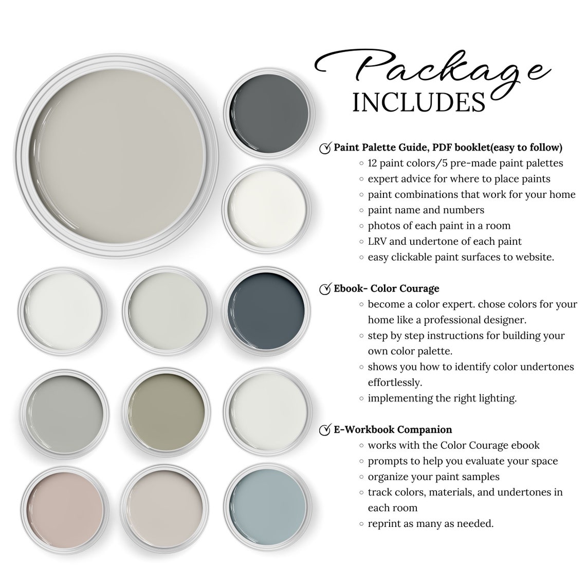 Behr Dolphin Fin Coordinating Colors Palette for Living Room, Kitchen ...