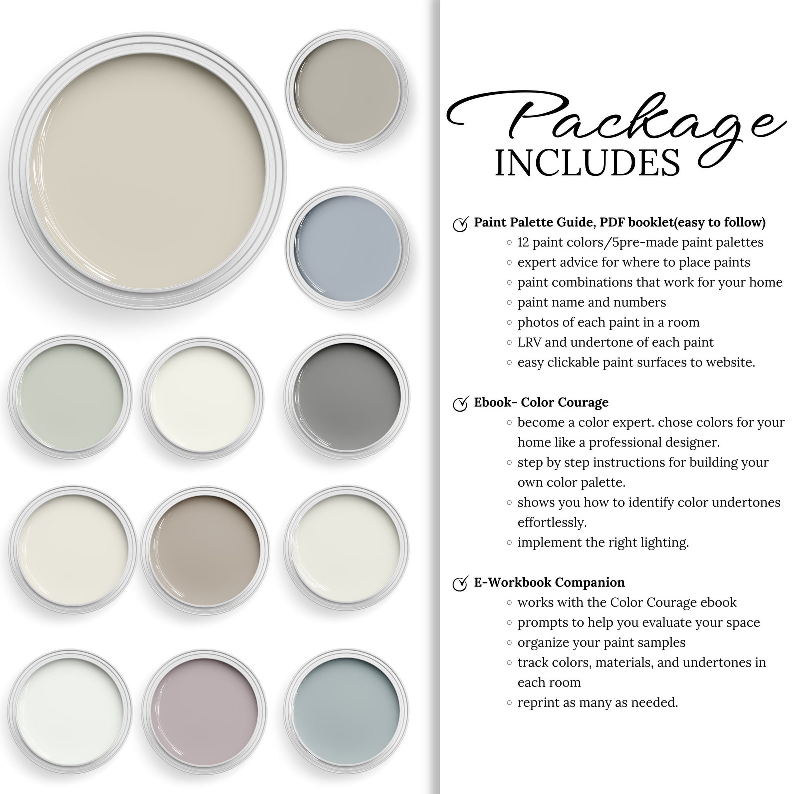 Benjamin Moore Natural Cream and Complementary Colors Color Palette for ...
