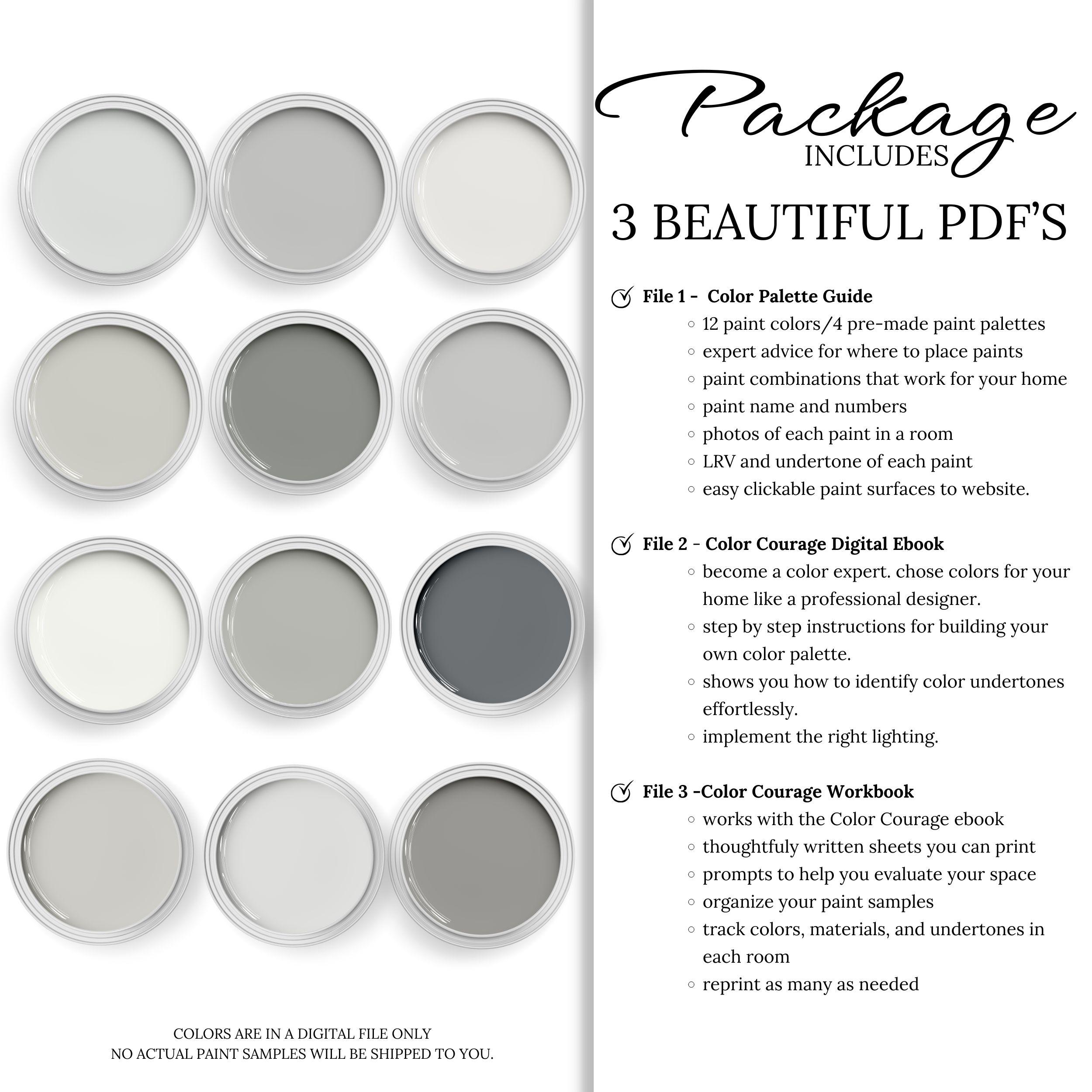 Sherwin Williams Gray Colors Palette | Coordinating Shades of Gray ...