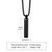 Silver Long Bar Pendant Necklace for Men or Women, Stainless Steel ...