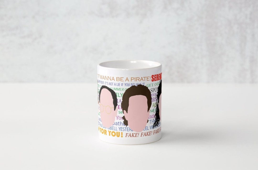 Seinfeld Mug, Vector Art, Jerry, George, Elaine, Kramer, Seinfeld Gift ...