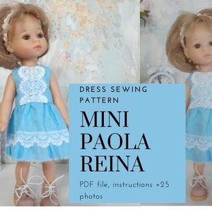 Pinafore for Mini Paola Reina PDF Sewing Pattern for Doll 8 - Etsy