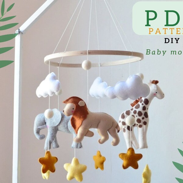 Animal Baby Mobile - Etsy