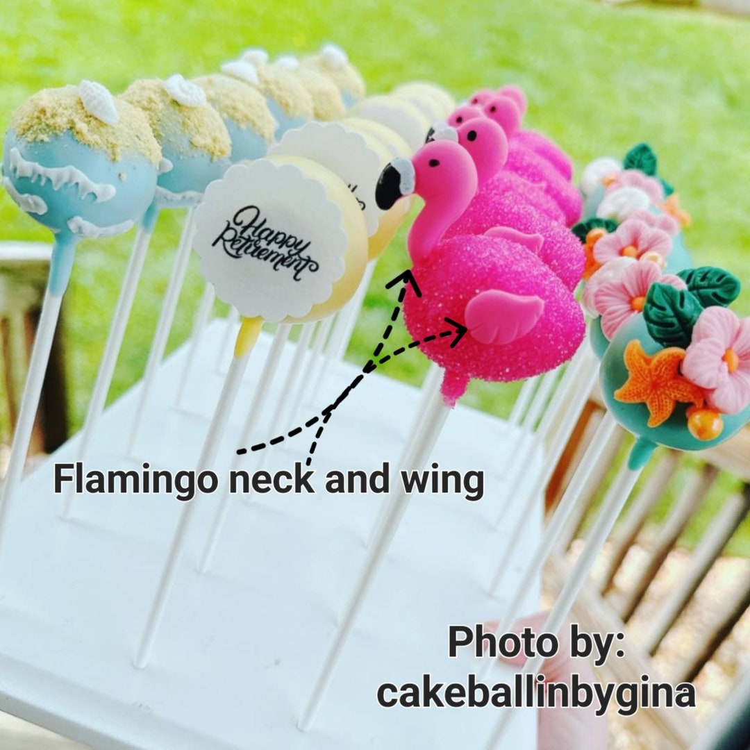 Summer Flamingo Neck and Wing | Sugar Paste Fondant Mold | Chocolate ...