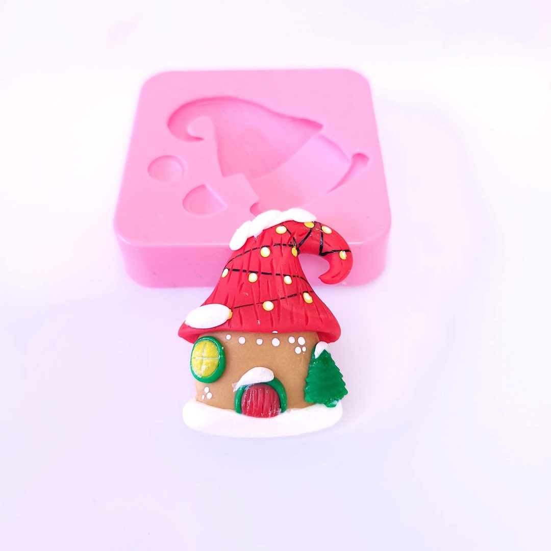Christmas Gnomes House Sugarpaste Fondant Mold Chocolate Mold Flexible ...
