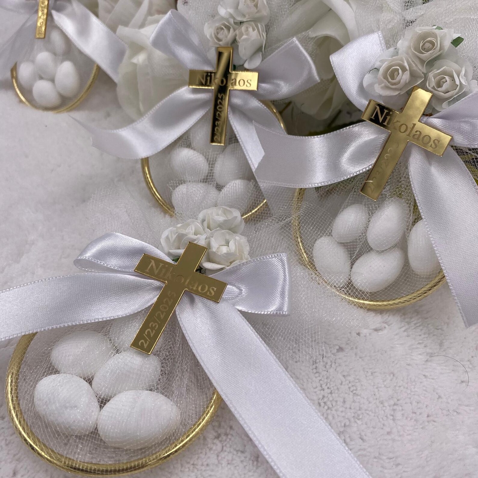 Personalized Almond Candy Magnet Favors: Baptism, Baby Shower, Sweet 16 ...