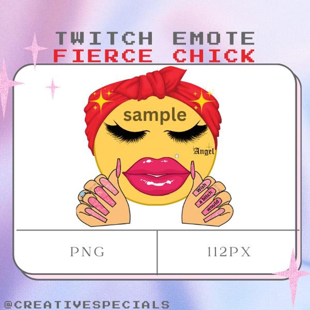 Bad & Boujee Girl Emote Fierce, Glam, and Ready to Slay on Twitch ...