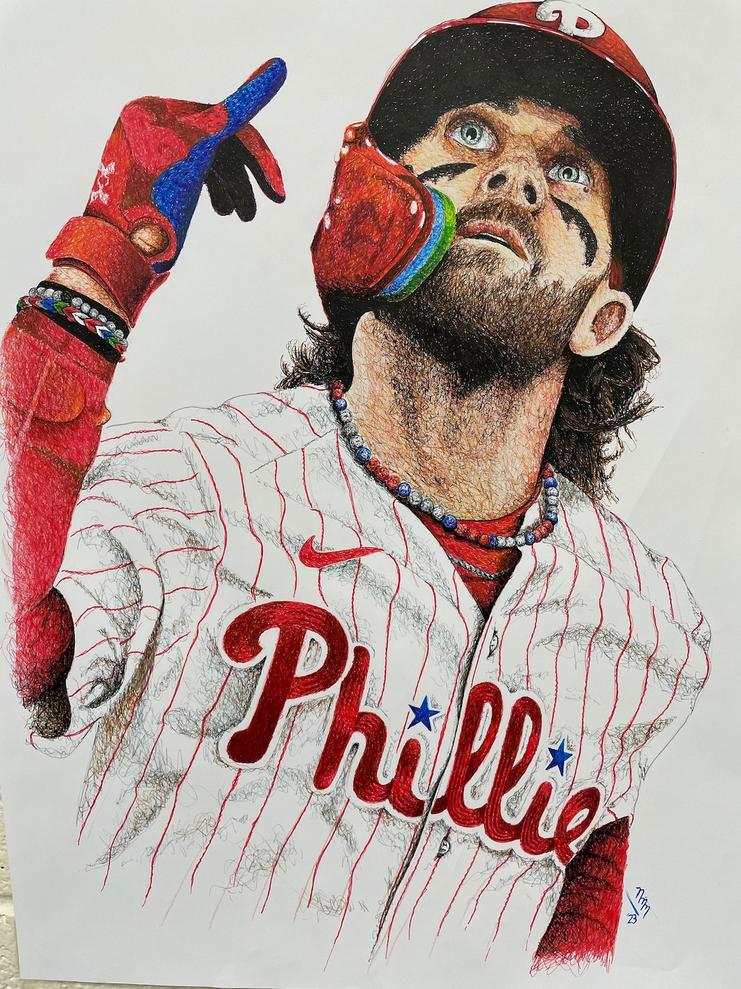 Scribble Portrait Drawings by Artist Nicholas Magnotta - Etsy