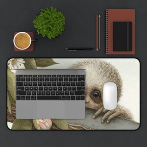 Sloth Desk Pad, Cute Desk Mat, Cute Animal Mousepad, Sloth Mouse Pad ...