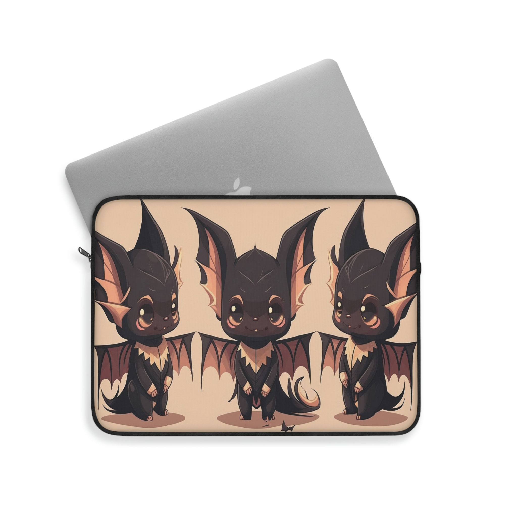 Gothic Bats Laptop Sleeve, Gothic Tech Accessory, Dark Laptop Sleeve ...