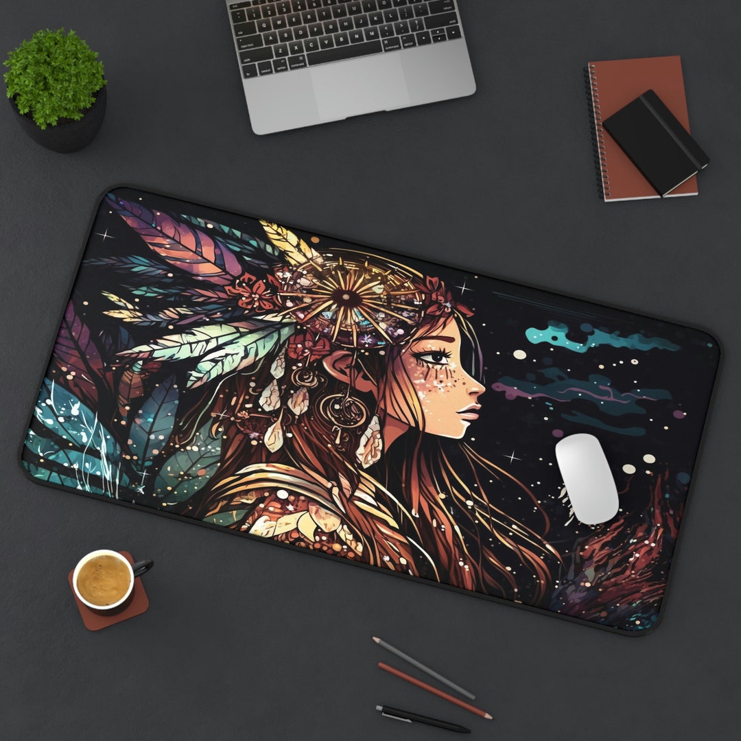 Scandinavia Princess Deskmat Red Headed Maiden Deskpad Beautiful ...