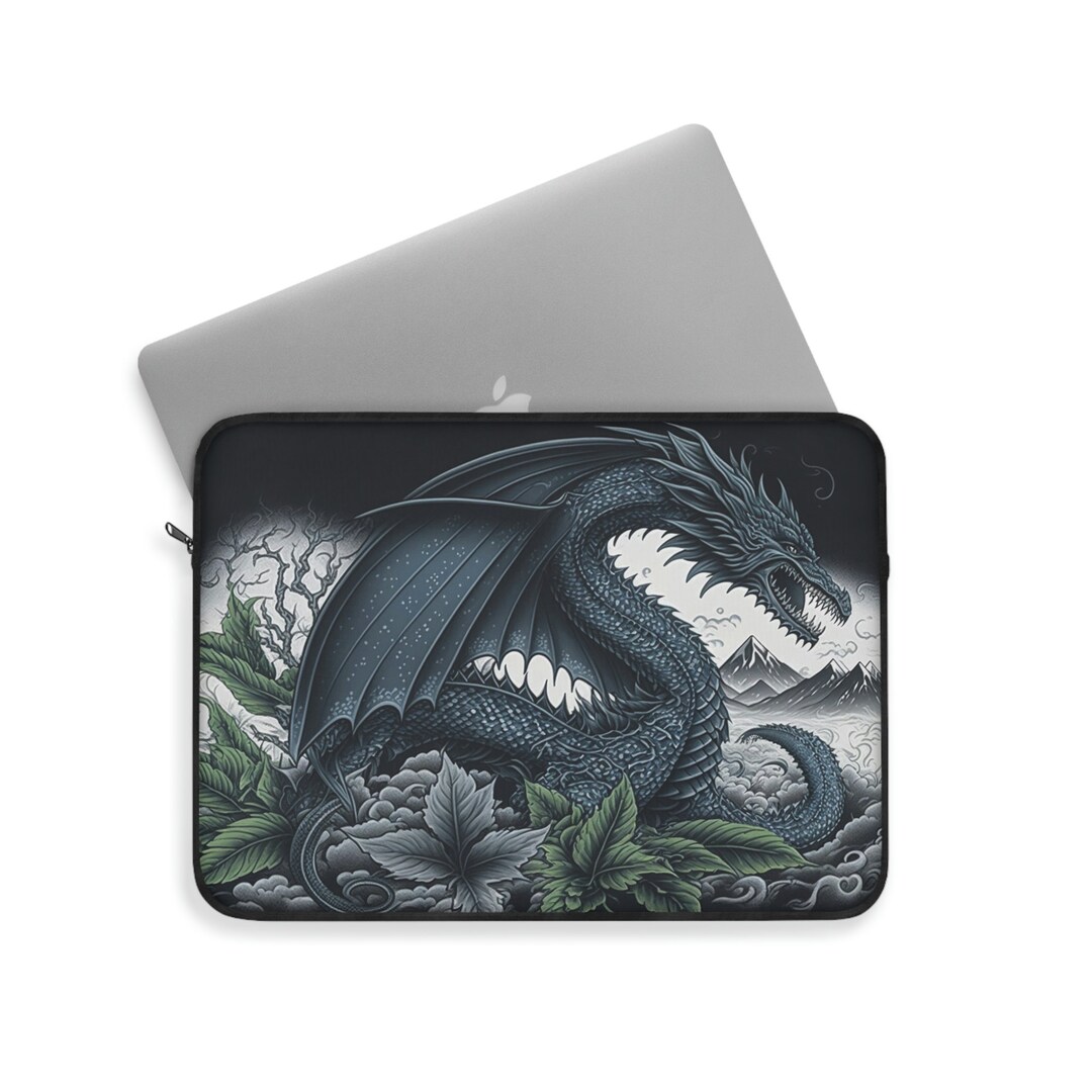 Japanese Dragon Laptop Sleeve, Oriental Design, Japanese Laptop Sleeve ...