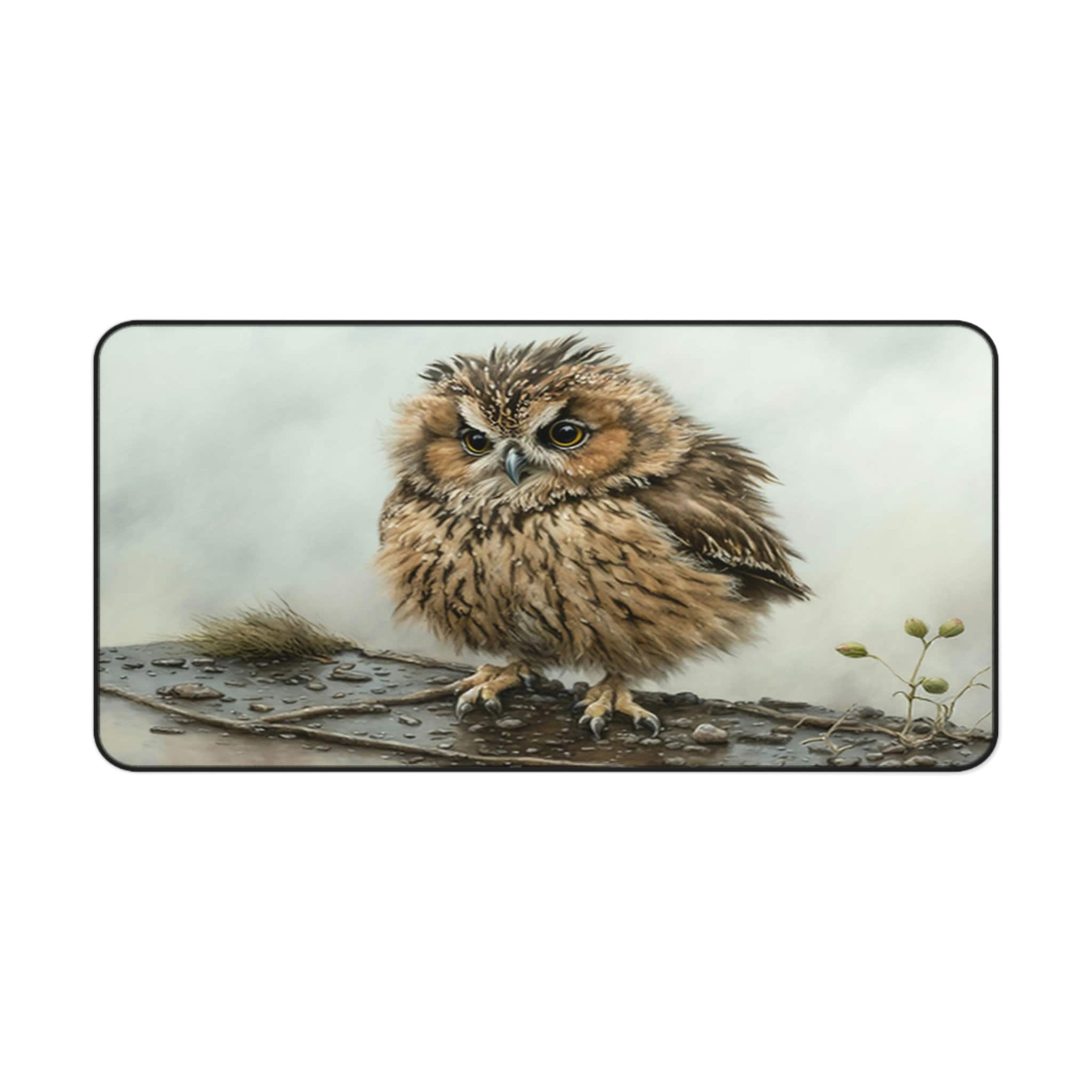 Animal Desk Mat, Owl Desk Pad, Cute Mousepad, Owl Mouse Pad, Nature ...