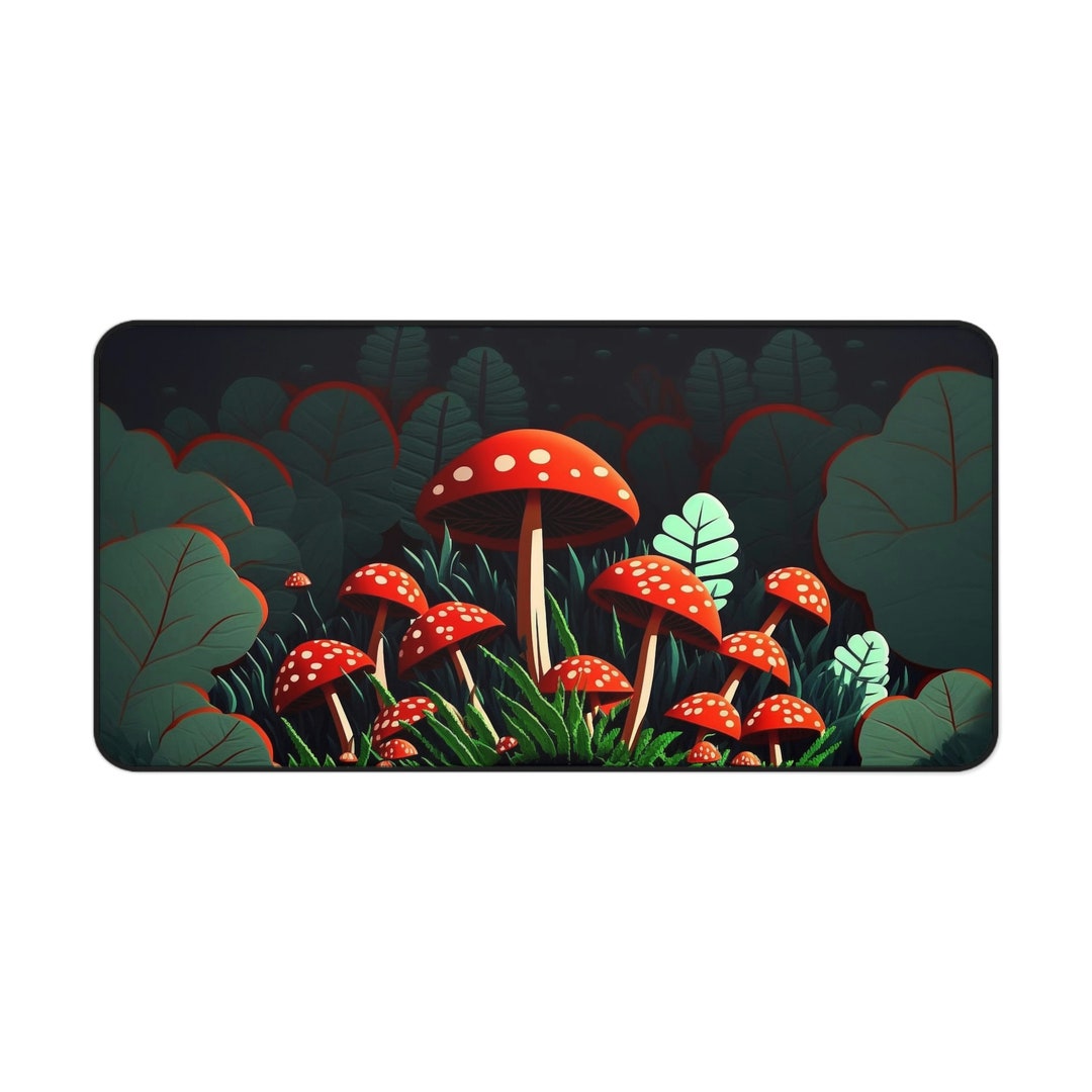 Mushroom Mousepad Nature Mouse Pad Cute Desk Mat Cottagecore - Etsy Canada