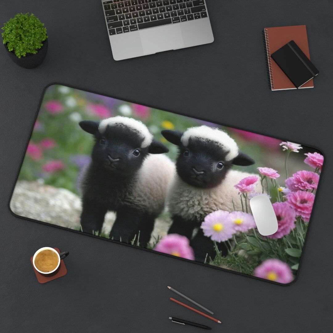 Lamb Desk Pad, Cute Desk Mat, Cute Animal Mousepad, Lamb Mouse Pad ...