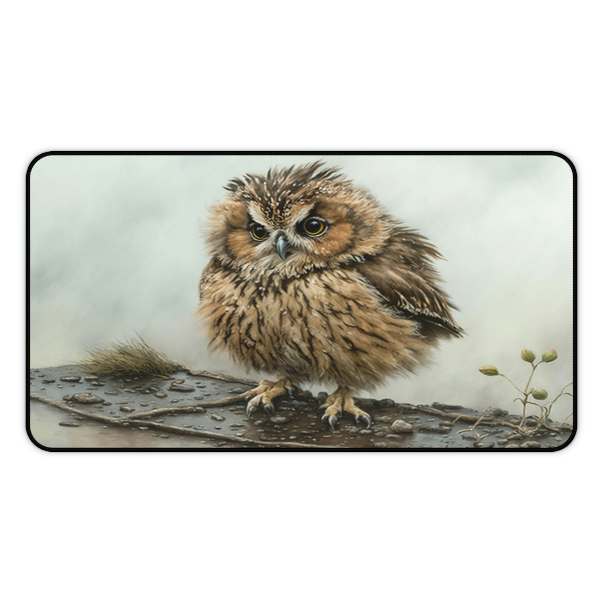 Animal Desk Mat, Owl Desk Pad, Cute Mousepad, Owl Mouse Pad, Nature ...