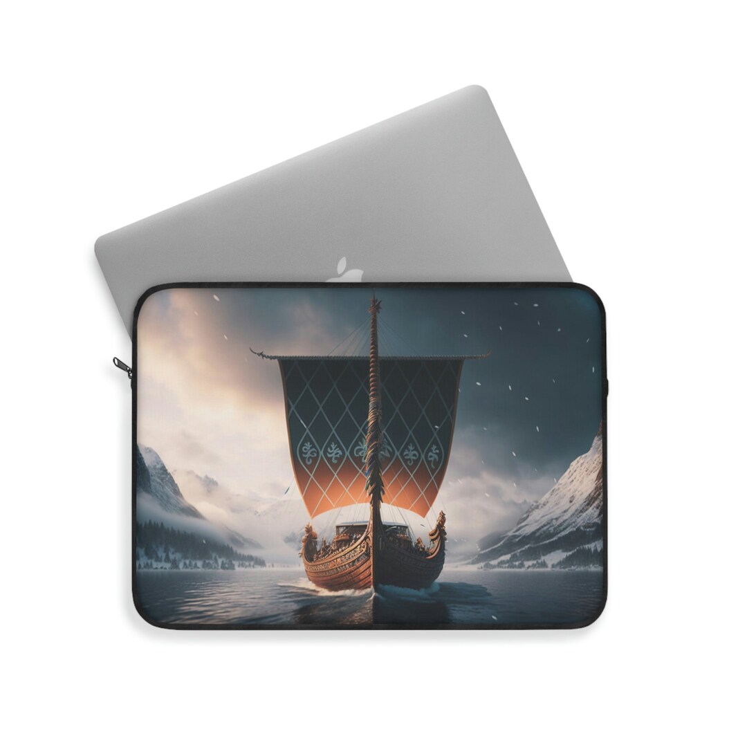 Viking Ship Laptop Sleeve, Viking Laptop Case, Viking Case XL, Norse ...