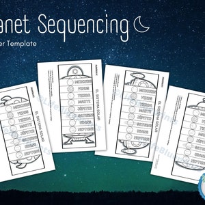 SPANISH Planet Sequencing Foldable | Solar System Planets | | Planets ...