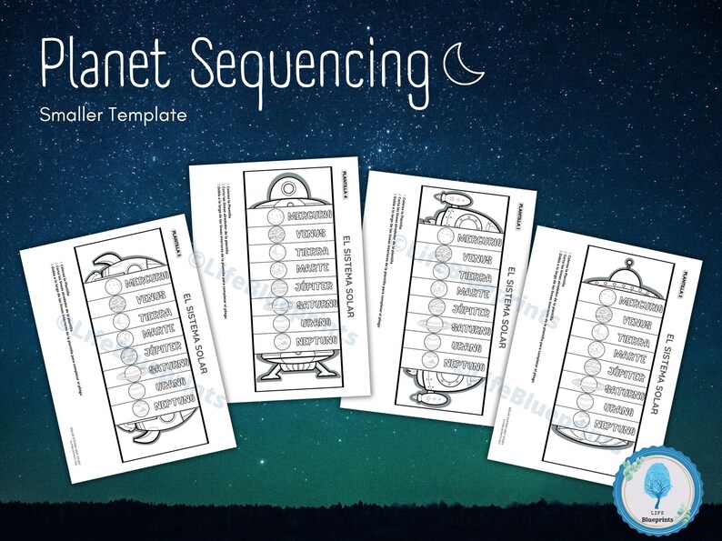 SPANISH Planet Sequencing Foldable | Solar System Planets | | Planets ...