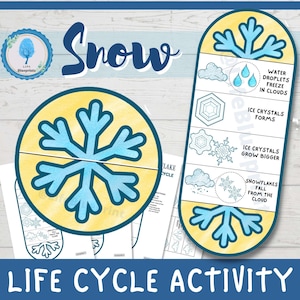 SNOW Life Cycle | Christmas | Snow Unit Study | Montessori Learning ...