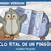 SPANISH Life Cycle of Penguin Foldable Life Cycle Craft Digital ...
