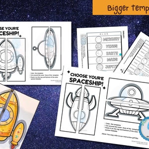 Solar System Planets Spaceship Foldout | Space Learning | Homeschool ...