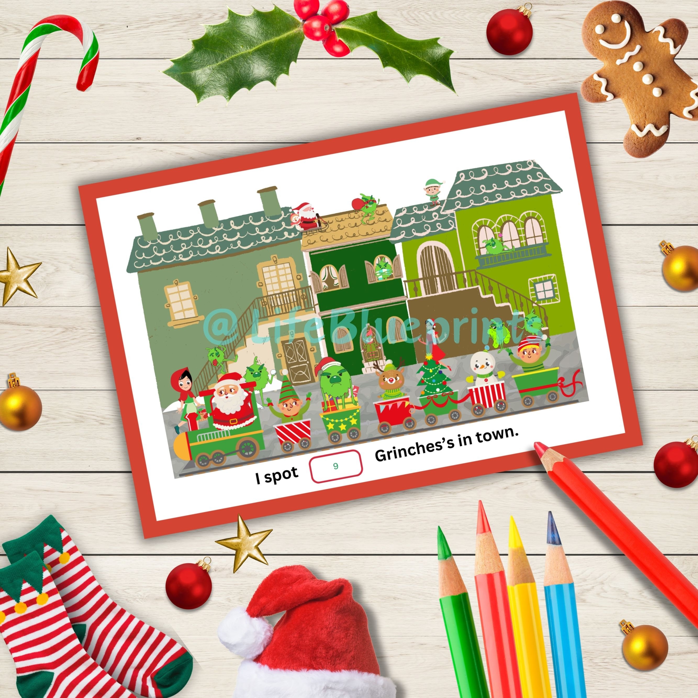 CHRISTMAS I Spy Printable Games - Christmas Game, Activity, Party ...