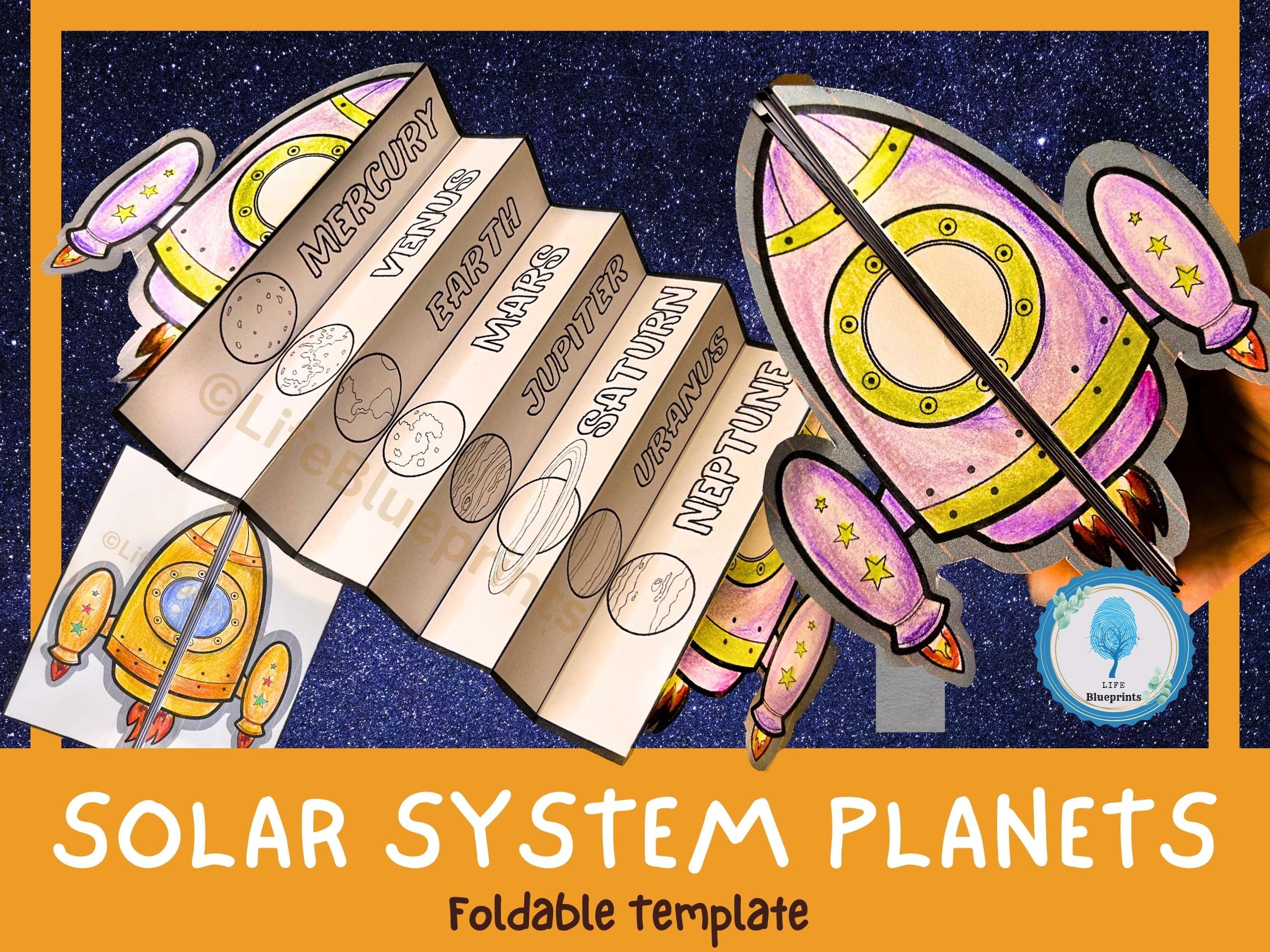 Templates For Foldables Solar System