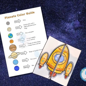 Solar System Planets Spaceship Foldout | Space Learning | Homeschool ...