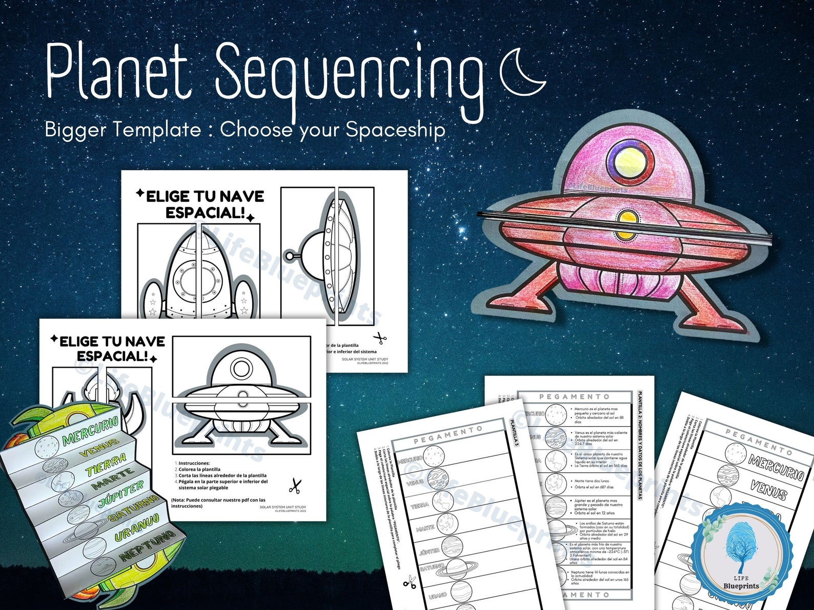 SPANISH Planet Sequencing Foldable | Solar System Planets | | Planets ...
