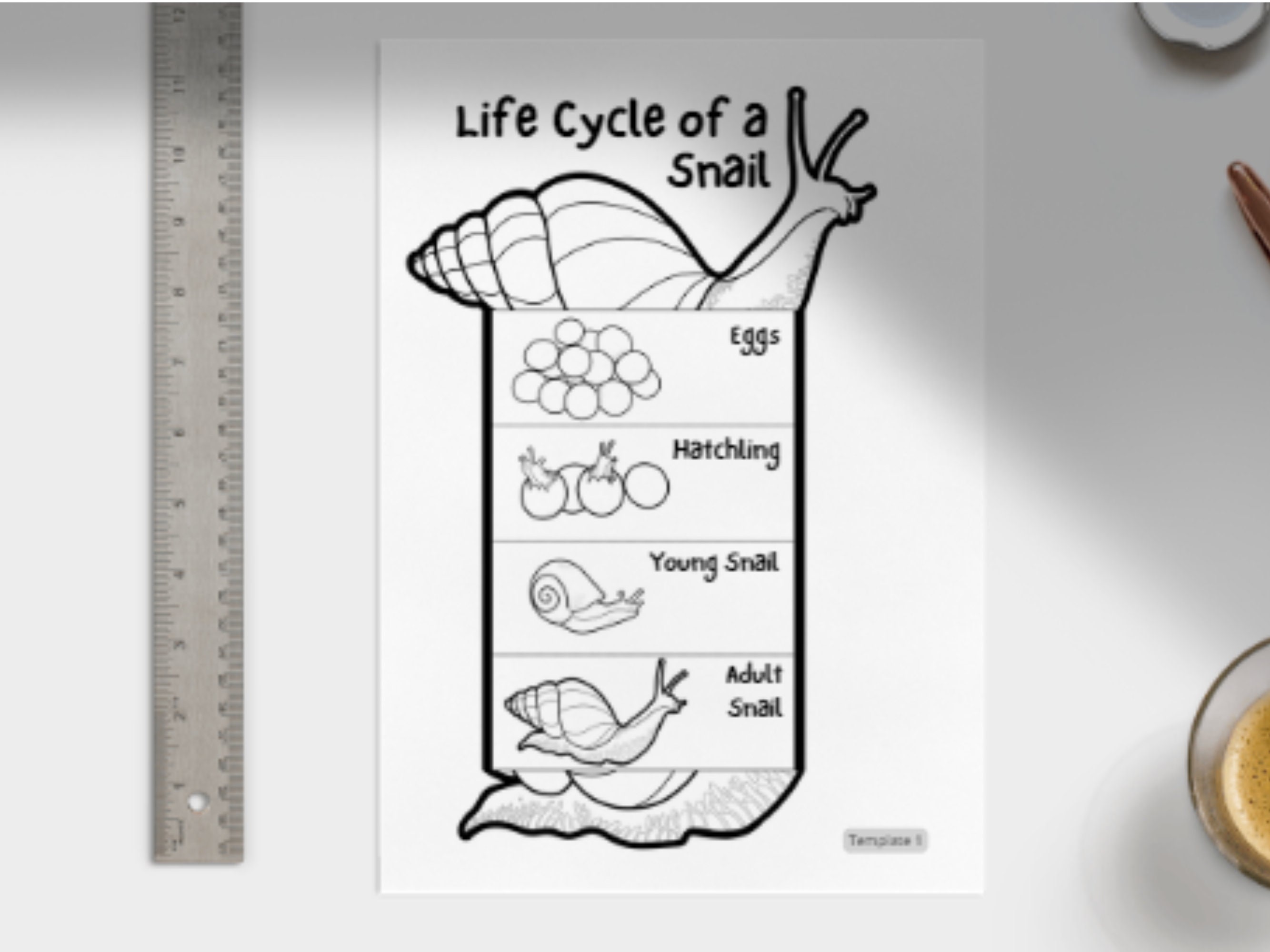 Foldable Snail Life Cycle Learning Activity for Kids A4 and - Etsy ...