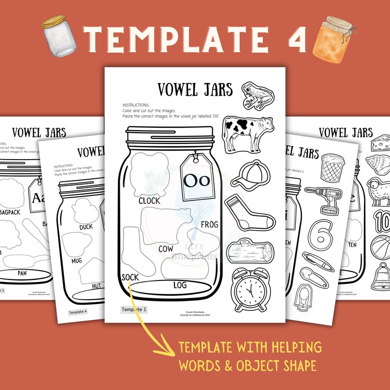 Vowel Jars | Educational Game for Toddlers Learning Vowels | Sorting ...