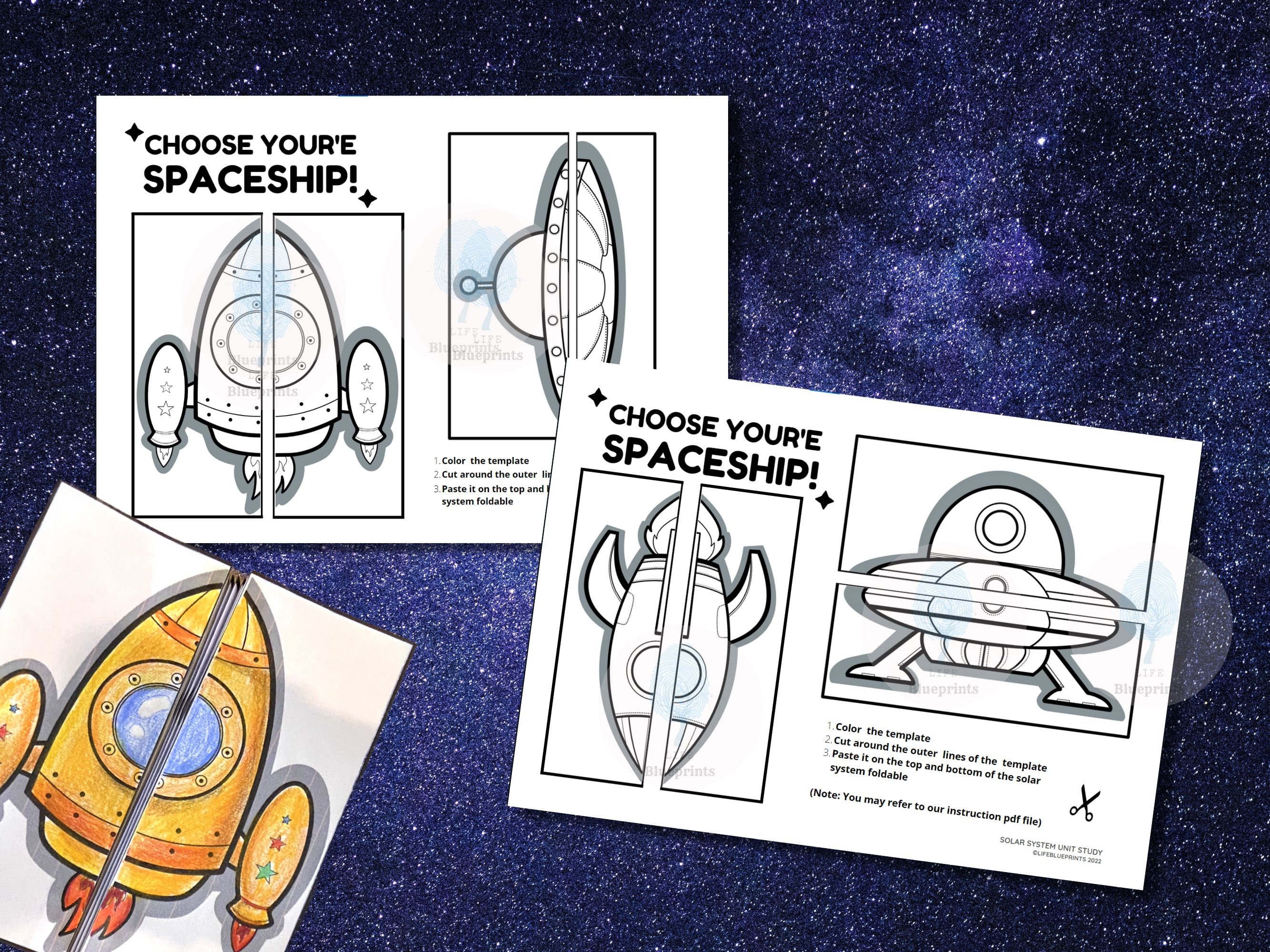 Templates For Foldables Solar System