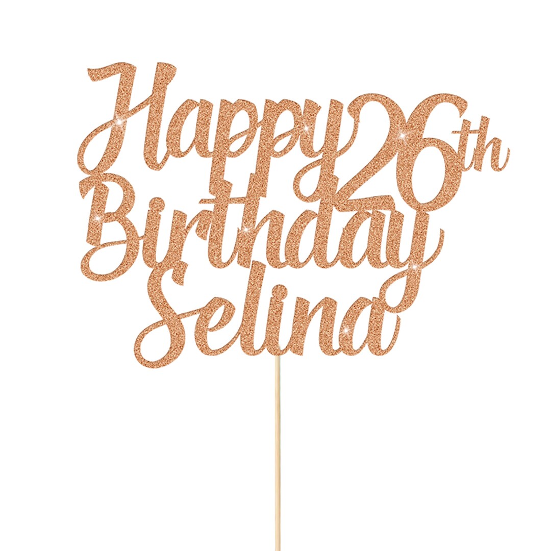 Personalized Happy Birthday Cake Topper Customised Cake Topper With Any ...