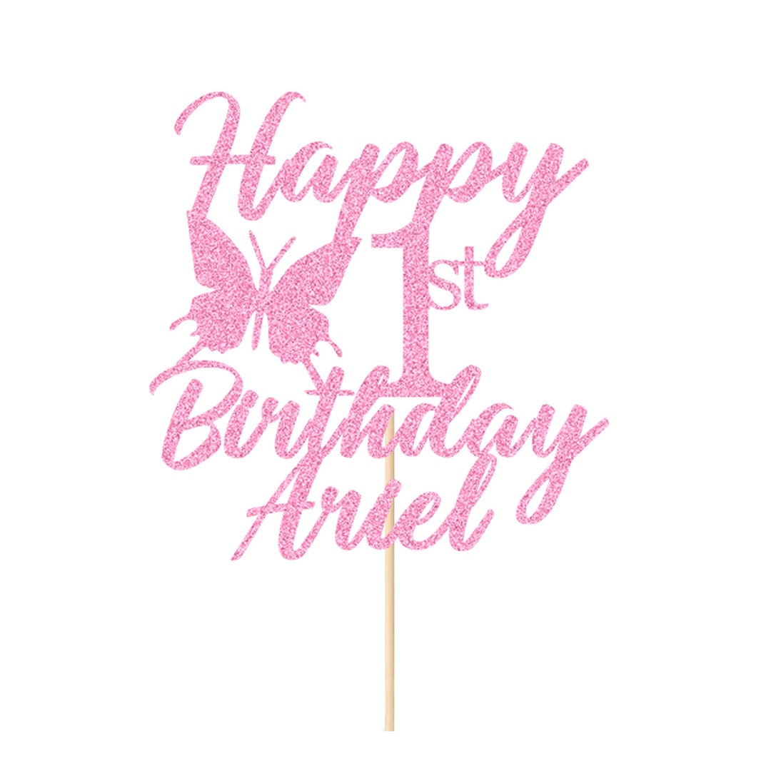 Personalized Happy Birthday Cake Topper Customised Cake Topper With Any ...