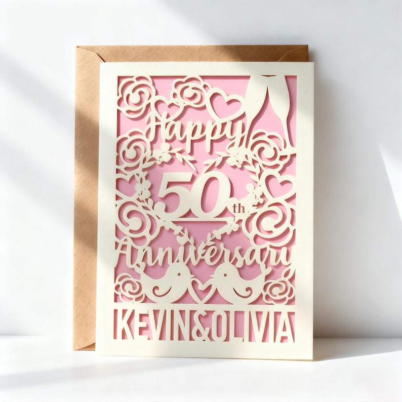 Personalized Anniversary Card Gifts Wedding Anniversary Card ...