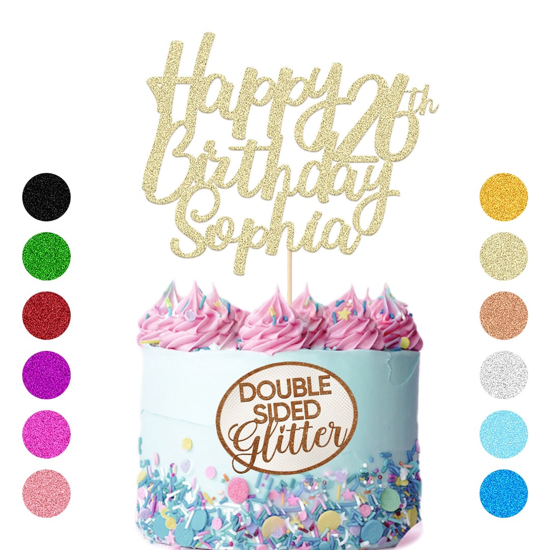 Personalized Cake Topper Birthday Personalized Happy Birthday Cake ...