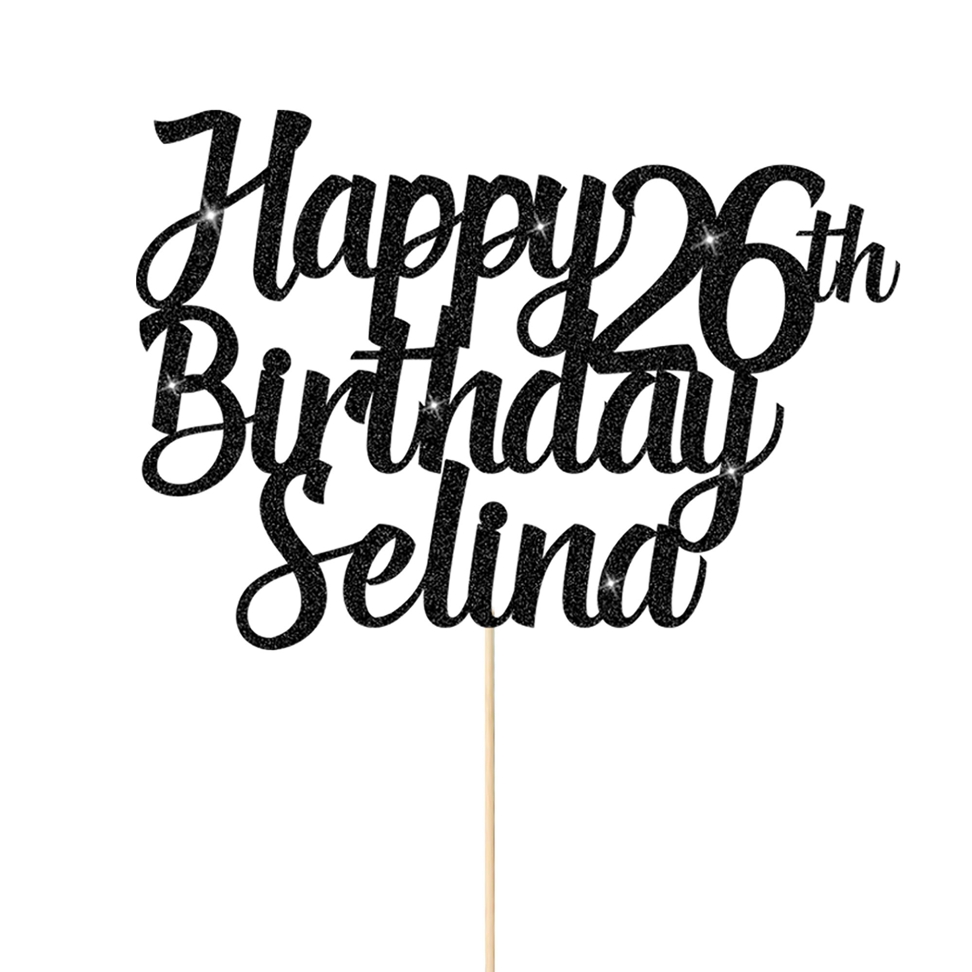 Personalized Happy Birthday Cake Topper Customised Cake Topper - Etsy