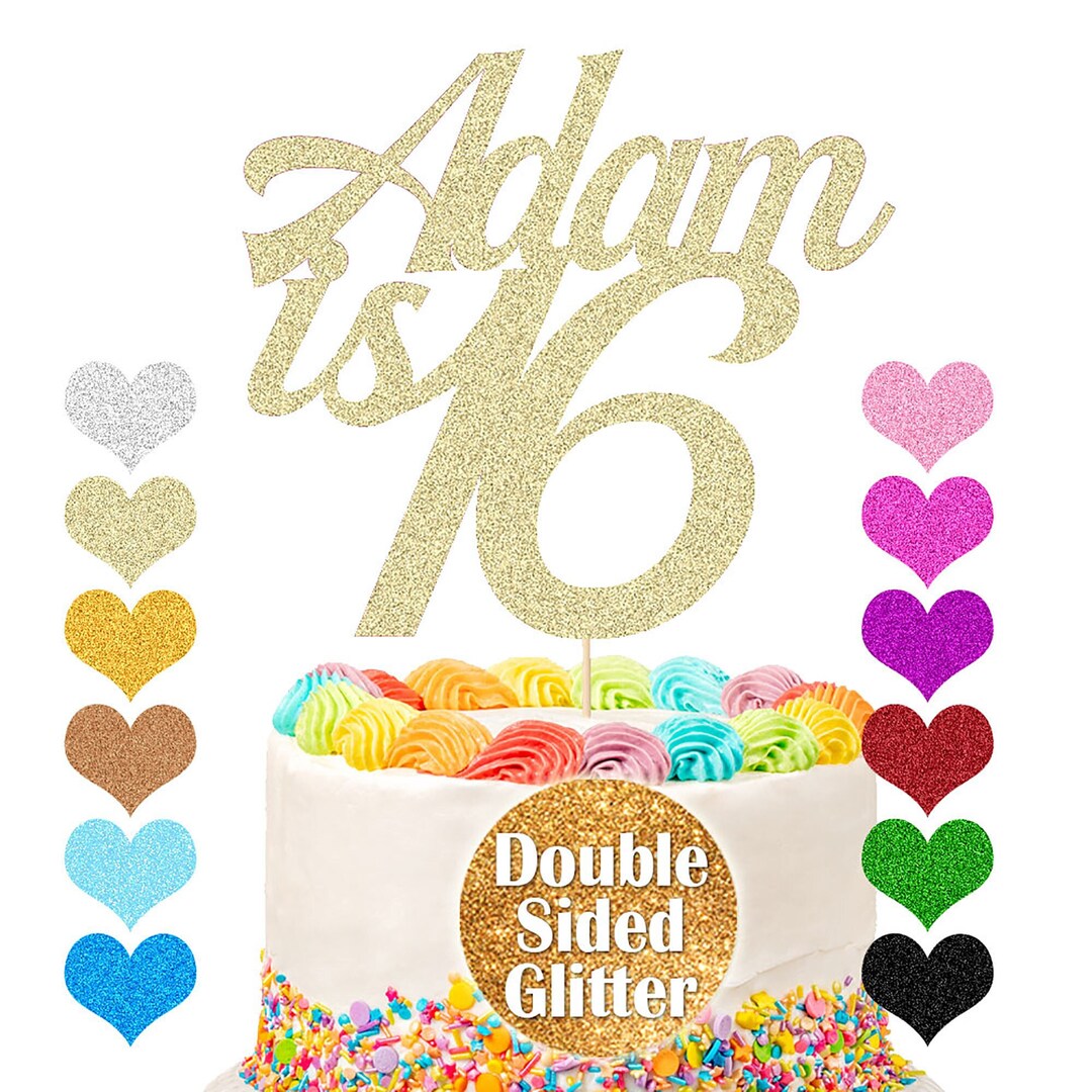 Personalized Cake Topper Birthday Personalized Happy Birthday Cake ...